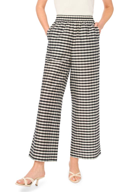 TED BAKER LONDON Check Print Wide Leg Pants
